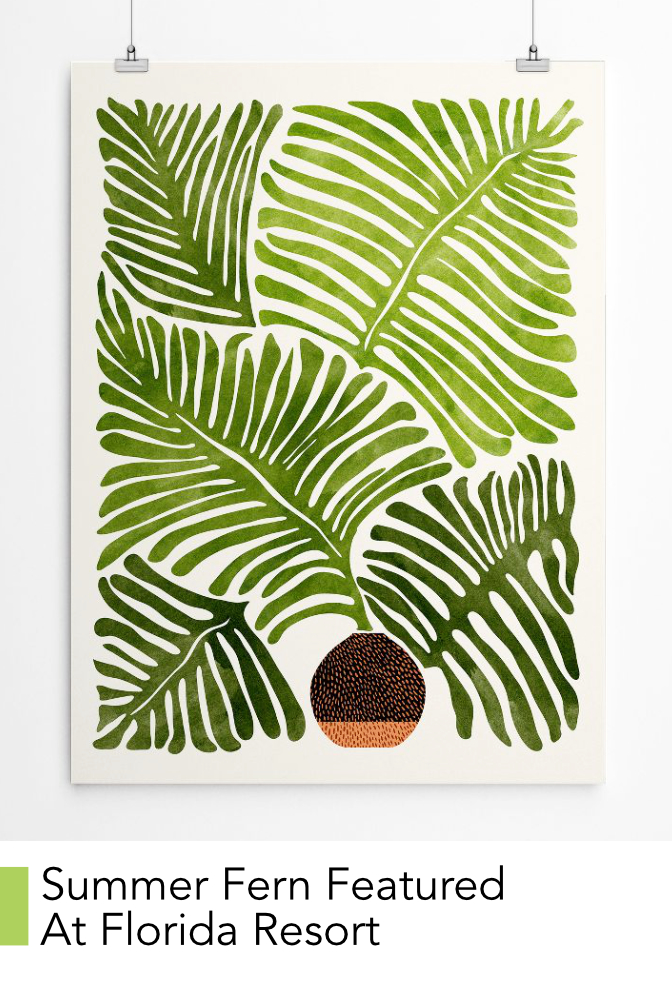 Summer Fern Featured at Florida Resort – Kristian Gallagher Artist and ...